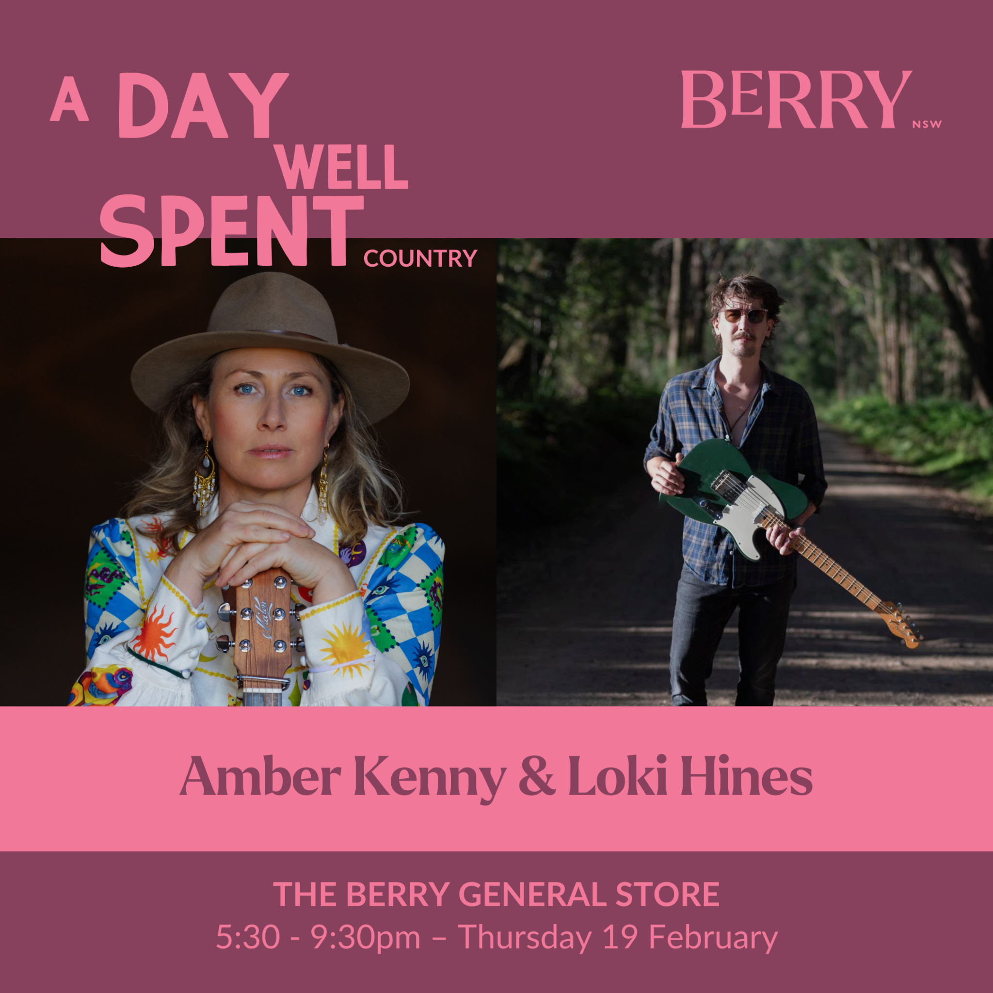 A Day Well Spent, Country Launch – Amber Kenny & Loki Hines | Berry ...